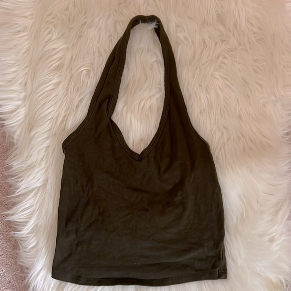 Bozzolo | Tops | Hunter Green Cropped Halter | Poshmark